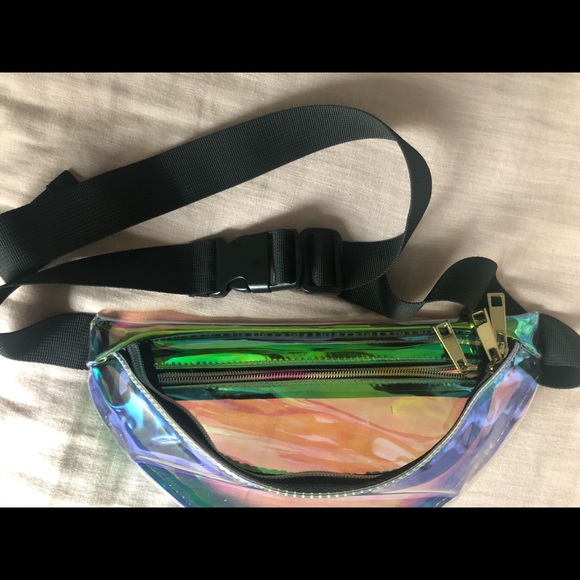 Bags | Holographic Fanny Pack | Poshmark
